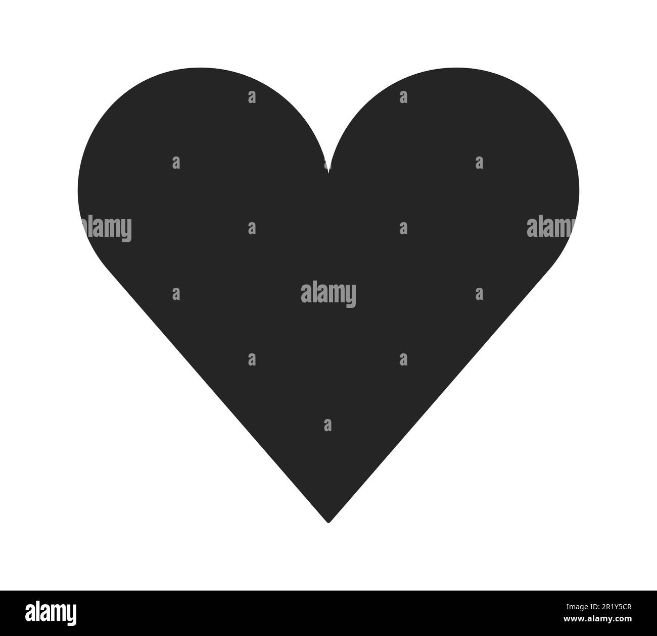 Black Heart Silhouette Flat Monochrome Isolated Vector Object Stock Vector Image And Art Alamy