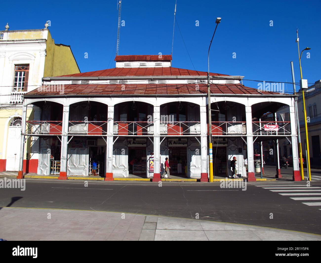 The vintage Eiffel House in Iquitos on the Amazon river, Peru Stock ...