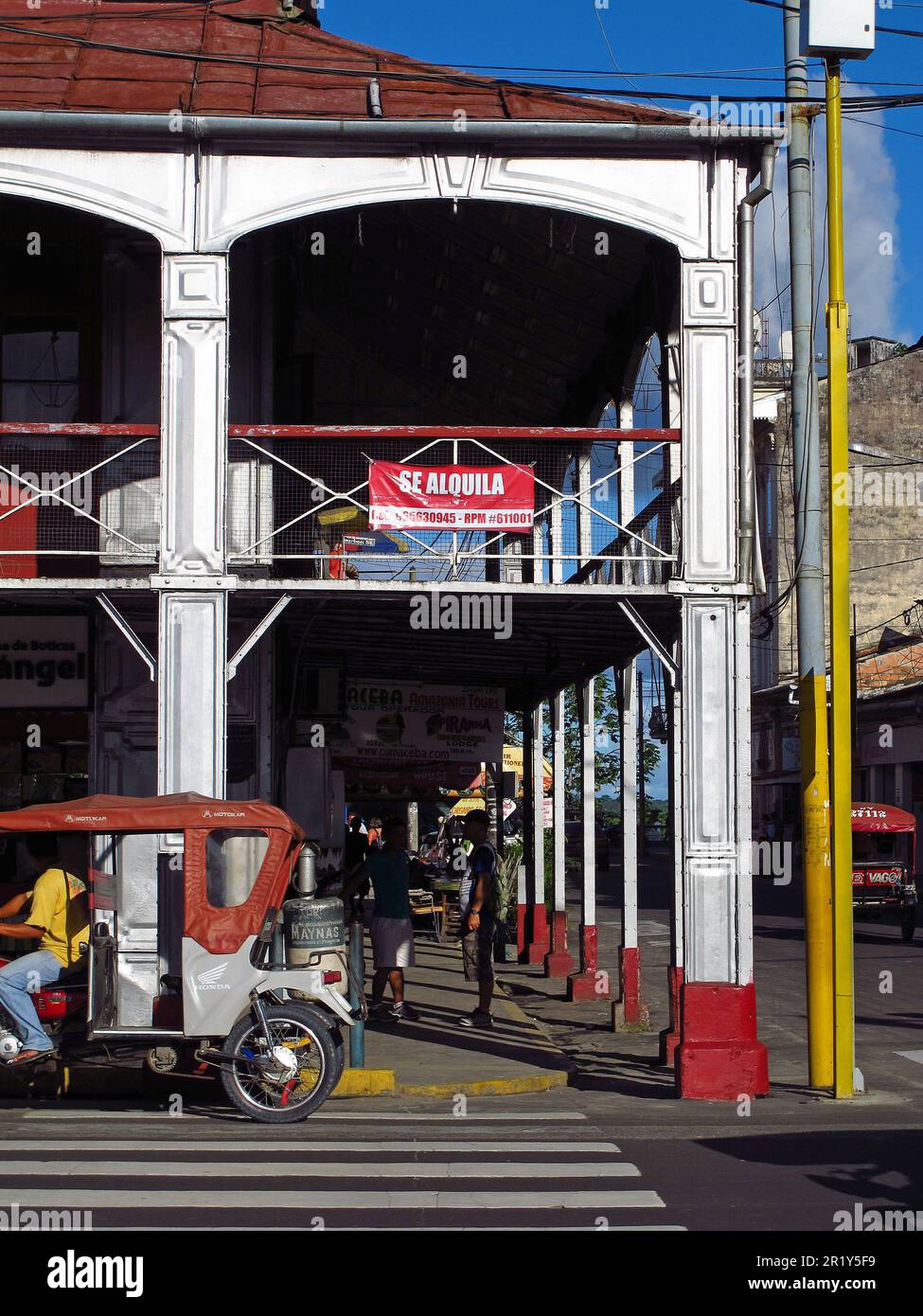 The vintage Eiffel House in Iquitos on the Amazon river, Peru Stock ...