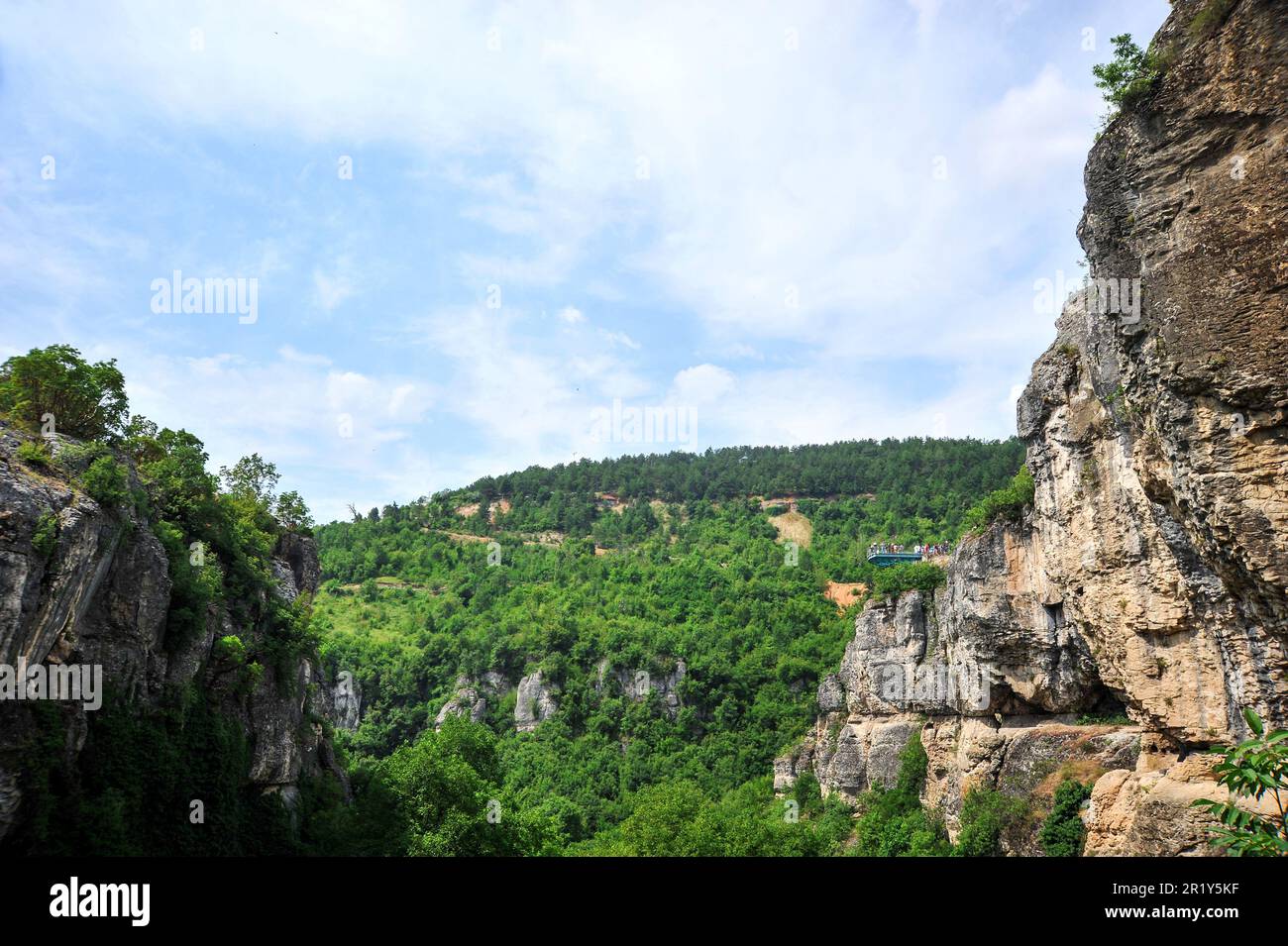 Crystal Glass Terrace in Safranbolu is a place where tourists show ...