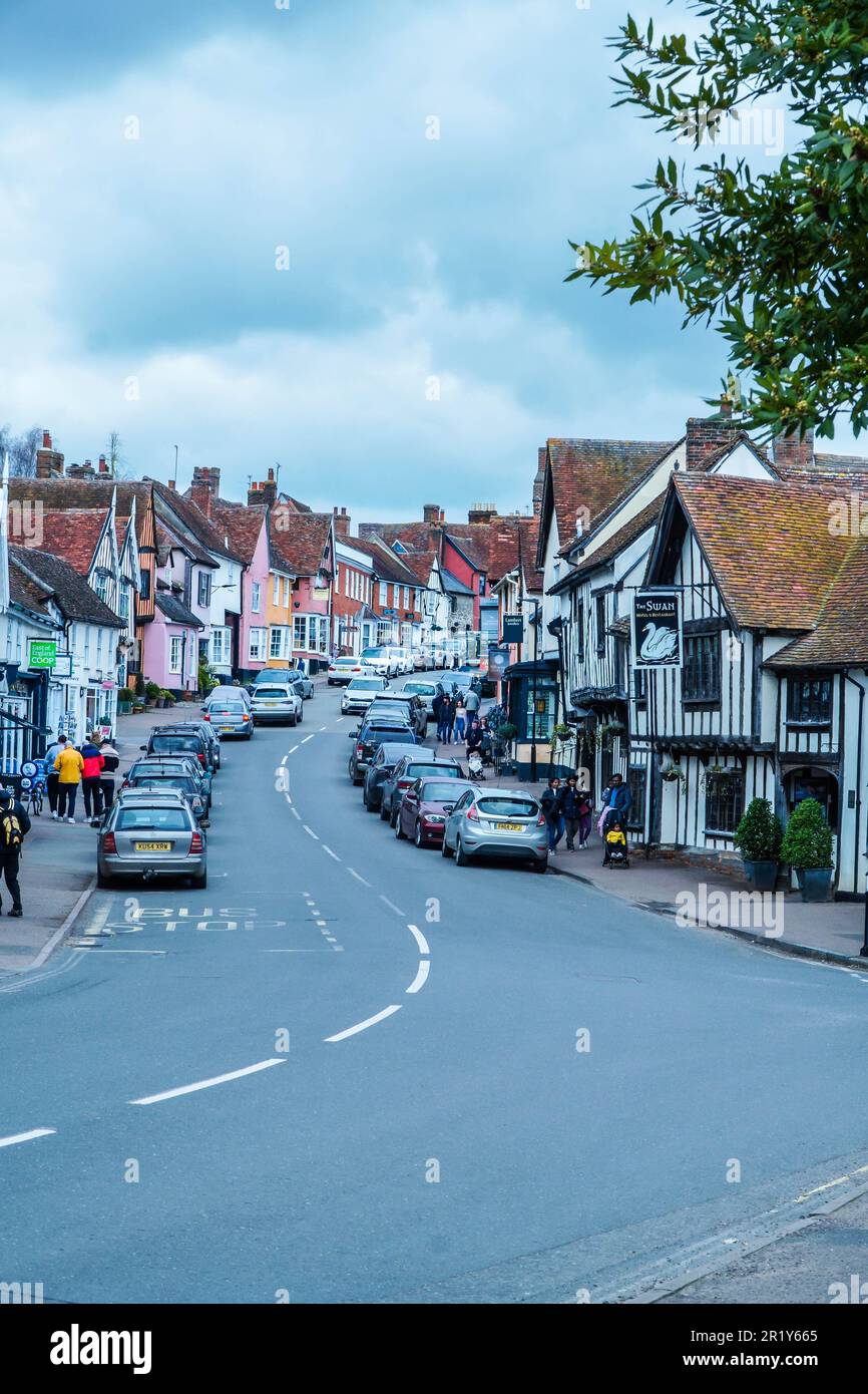 Lavenham high street historic village hi-res stock photography and ...