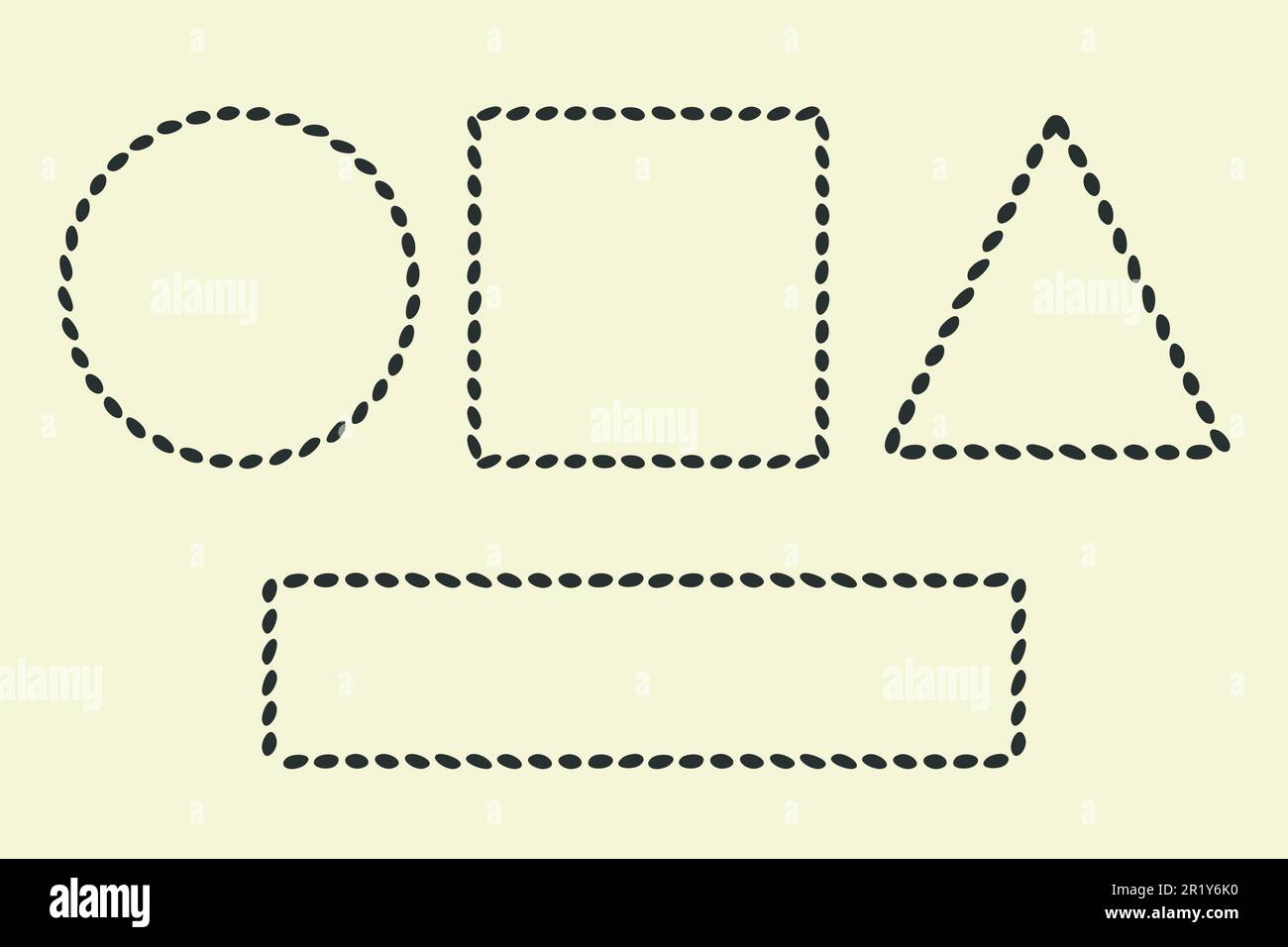 Frames outline set. Hand drawn decorative doodle black ink brush stroke ...