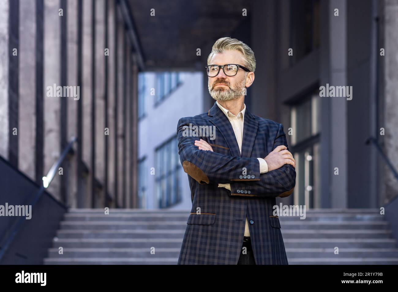Portrait banker in jacket hi-res stock photography and images - Alamy