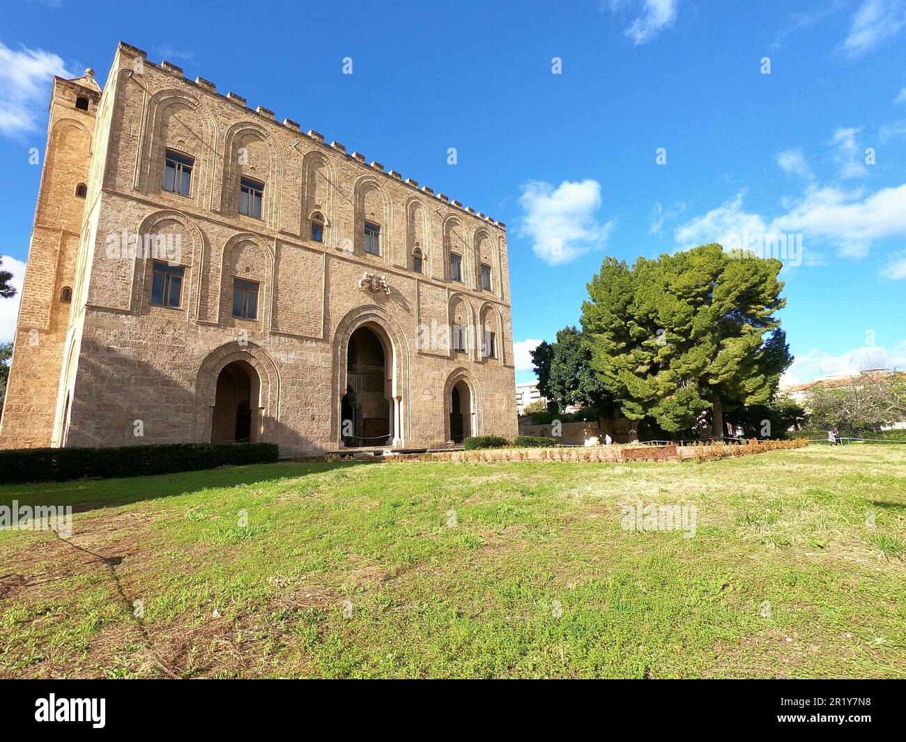 La Zisa in Palermo Sicily, shot of one of the best preserved Norman ...