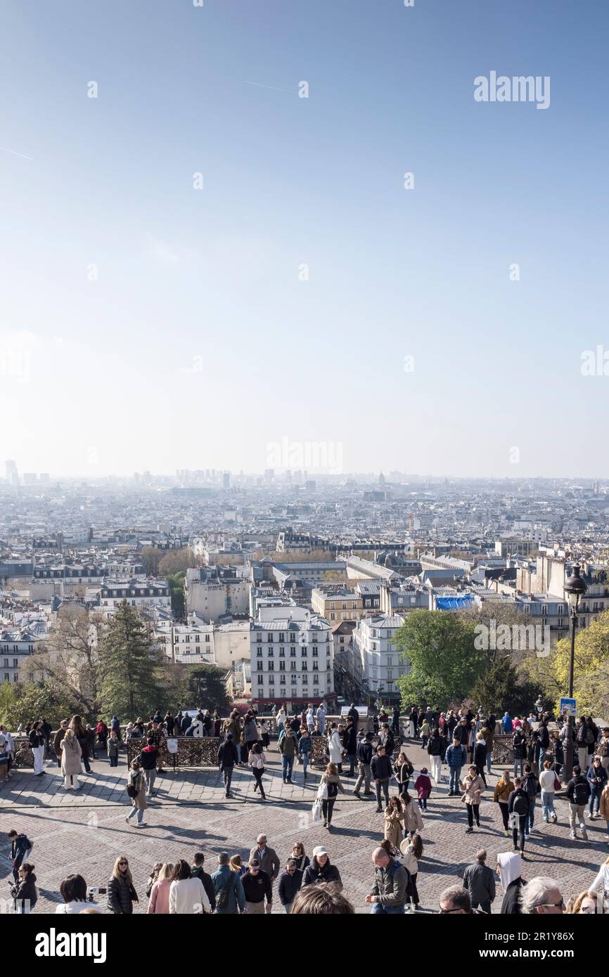 Tourists from around the world crowd around to see the stunning view ...