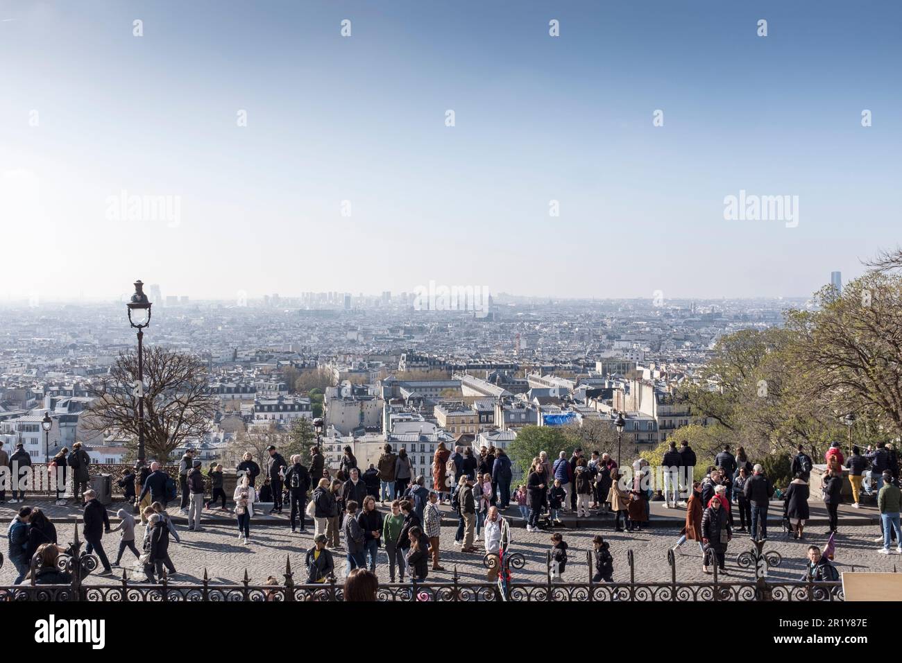 Tourists from around the world flock to see the view over Paris from ...