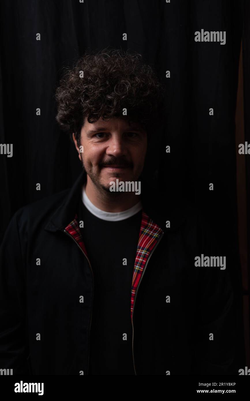 Cangas, Spain. May 13th, 2023. Portrait of the actor Xoxe A Tourinan in ...