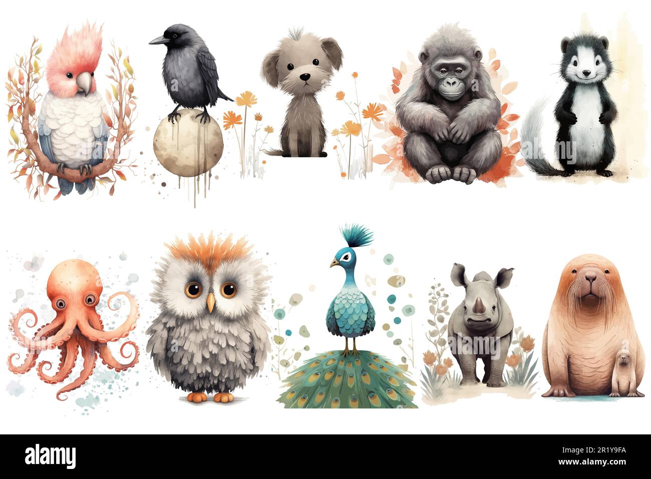 Hyena and zebra Stock Vector Images - Alamy