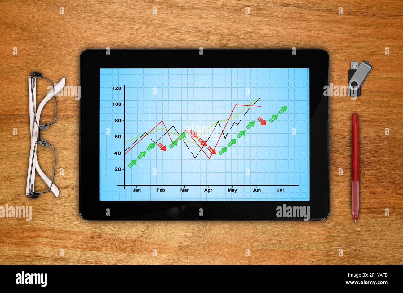 Business flow chart computer screen hi-res stock photography and images ...