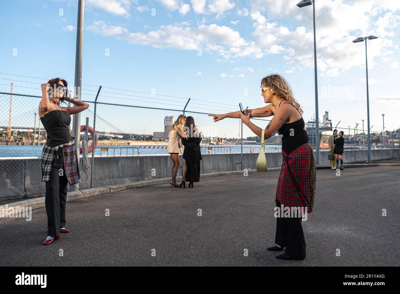 People attending the BEC + BRIDGE fashion show during Australian ...
