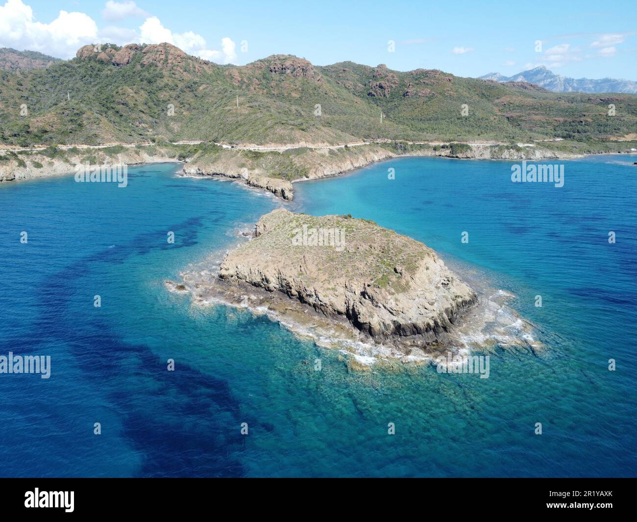 Aerial view of D-Maris Bay Hotel nearby Bencik Bay, Hisaronu, Marmaris ...