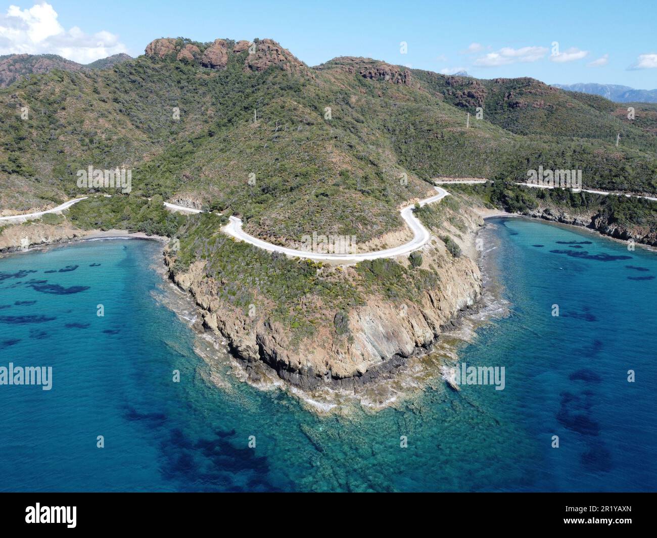 Aerial view of D-Maris Bay Hotel nearby Bencik Bay, Hisaronu, Marmaris ...