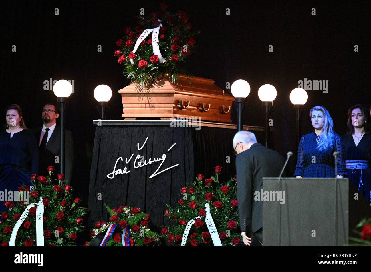 Prague, Czech Republic. 16th May, 2023. The last farewell to actress ...