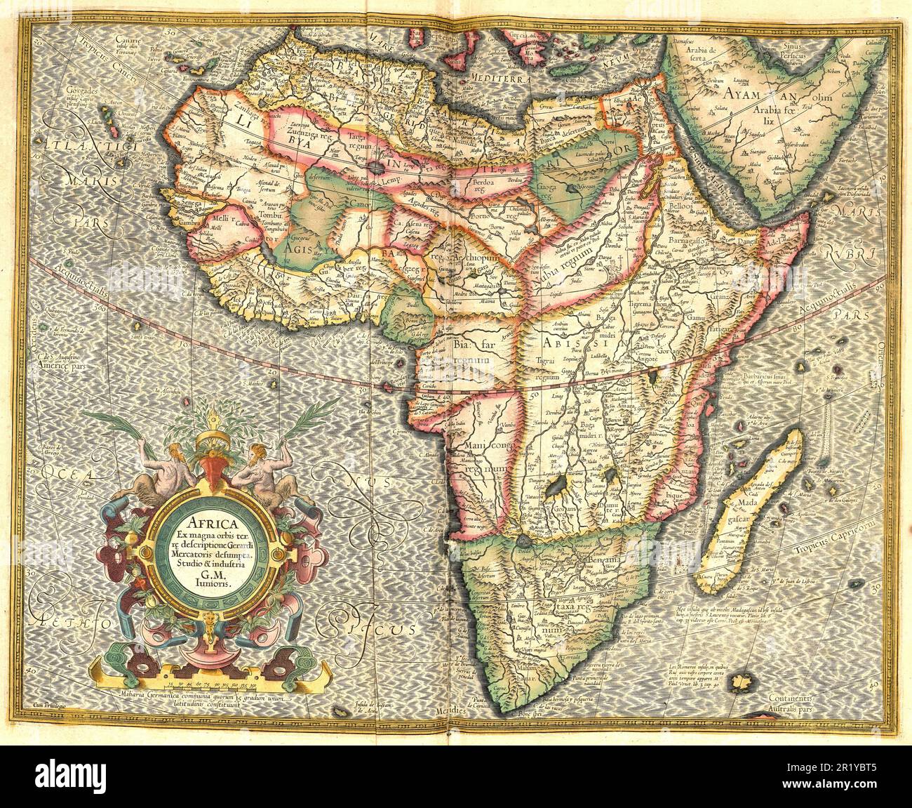 Map of africa atlas hi-res stock photography and images - Alamy