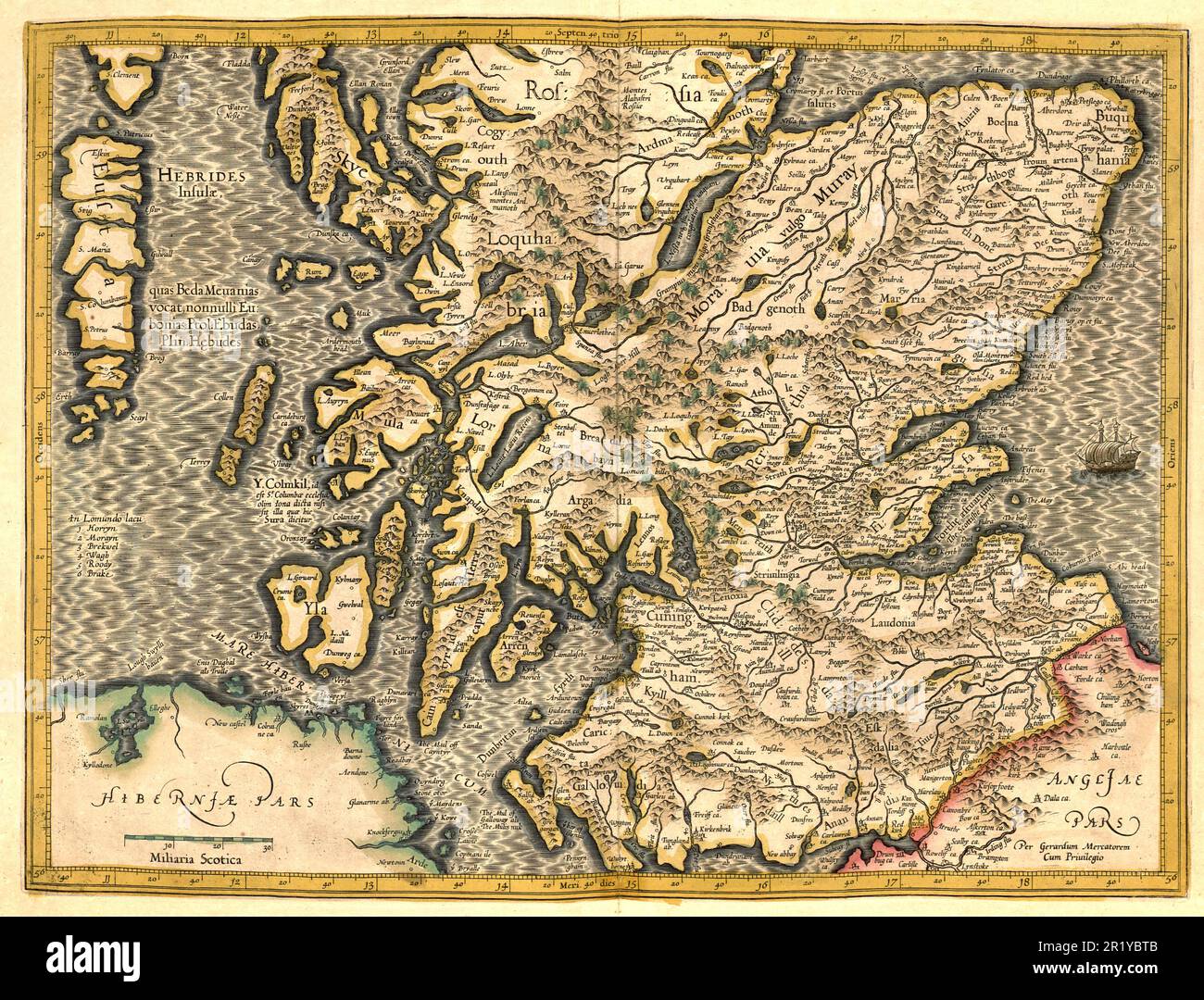 Map of schottland hi-res stock photography and images - Alamy