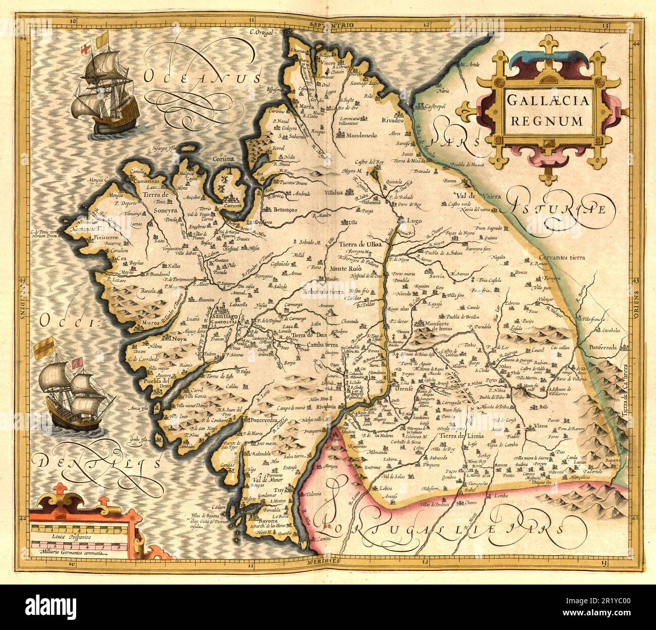 Atlas map from 1623 gaul brittany hi-res stock photography and images ...