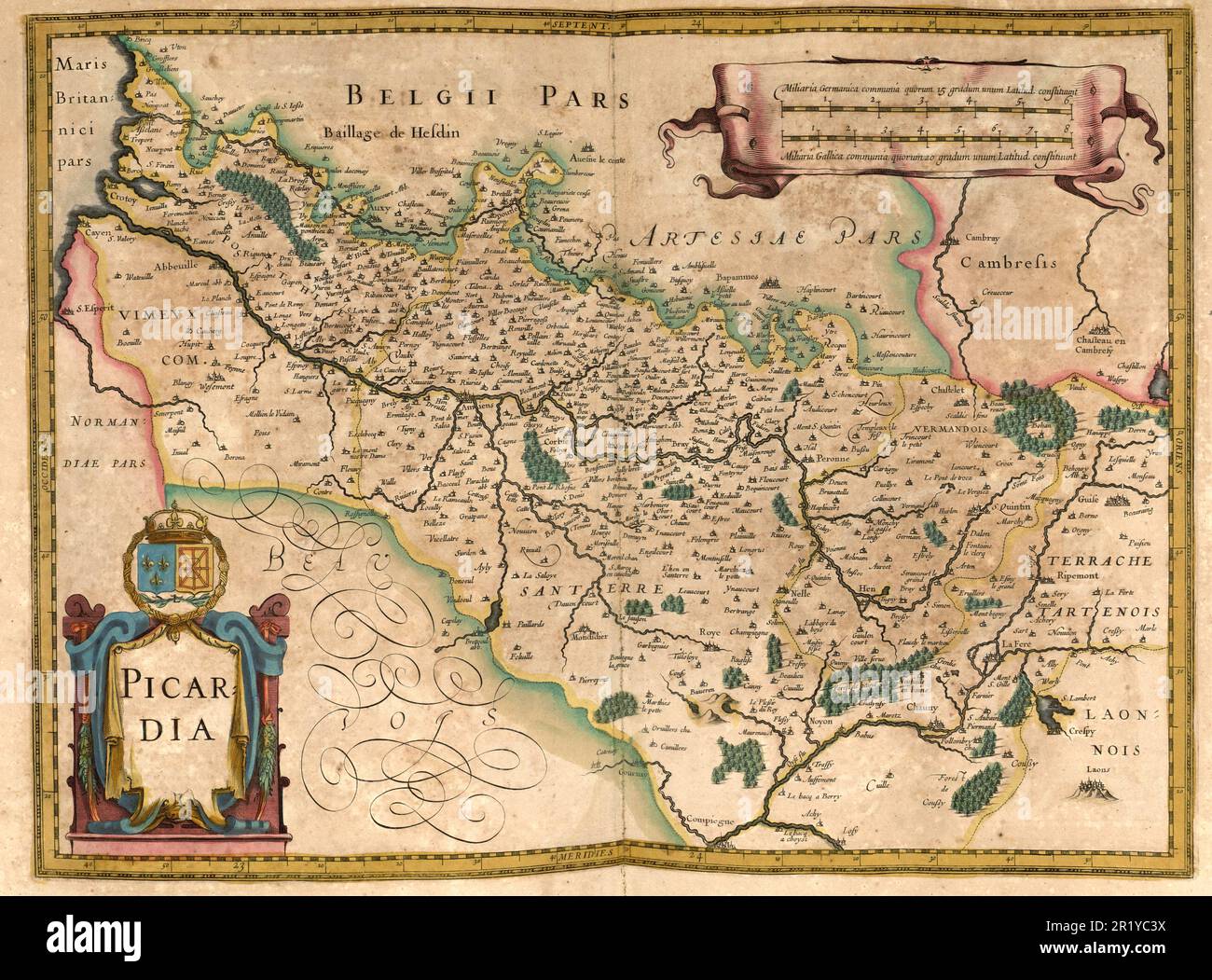 Picardy map hi-res stock photography and images - Alamy