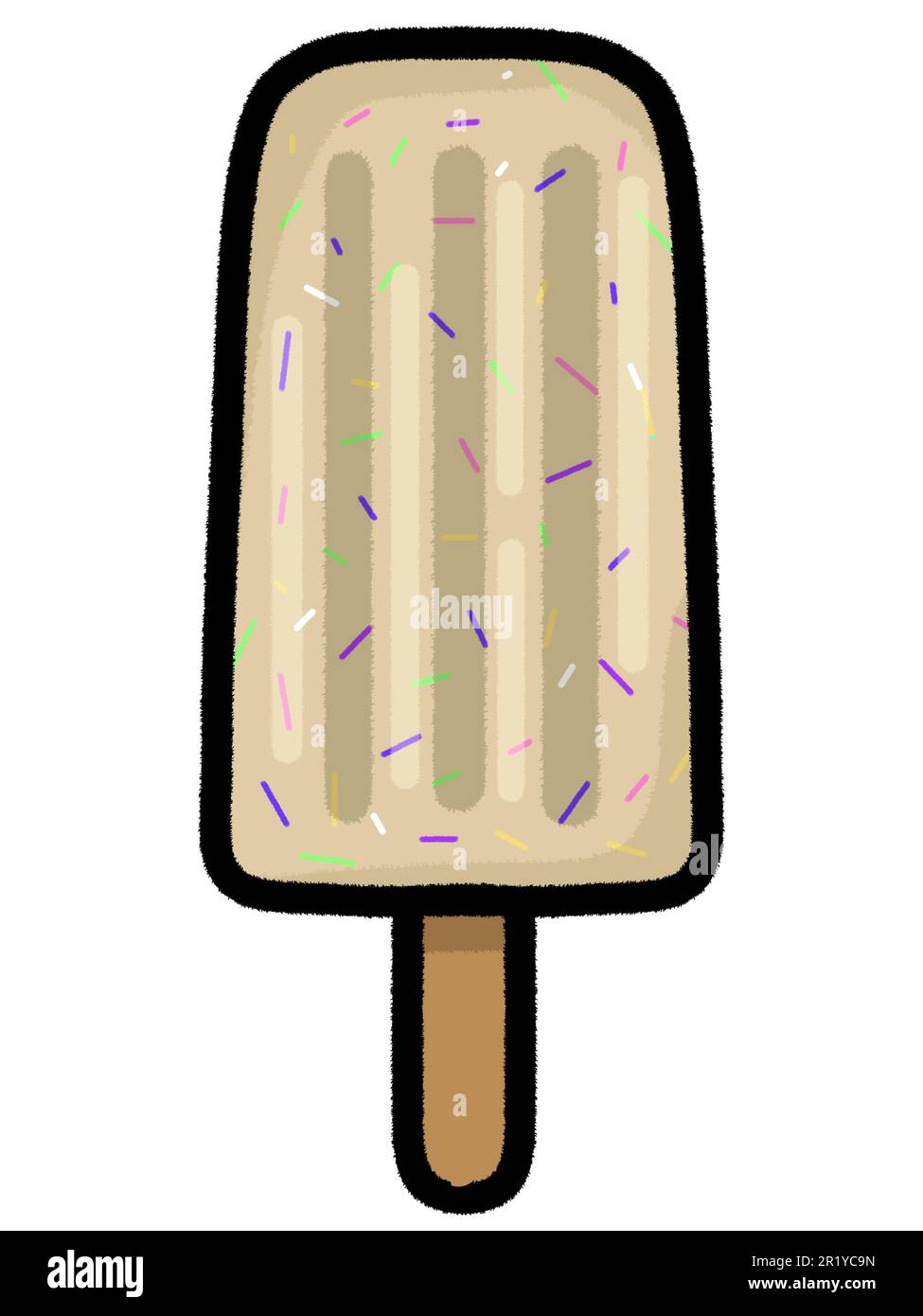 Isolate vanilla sprinkles popsicle, funfetti cake batter popsicle ...