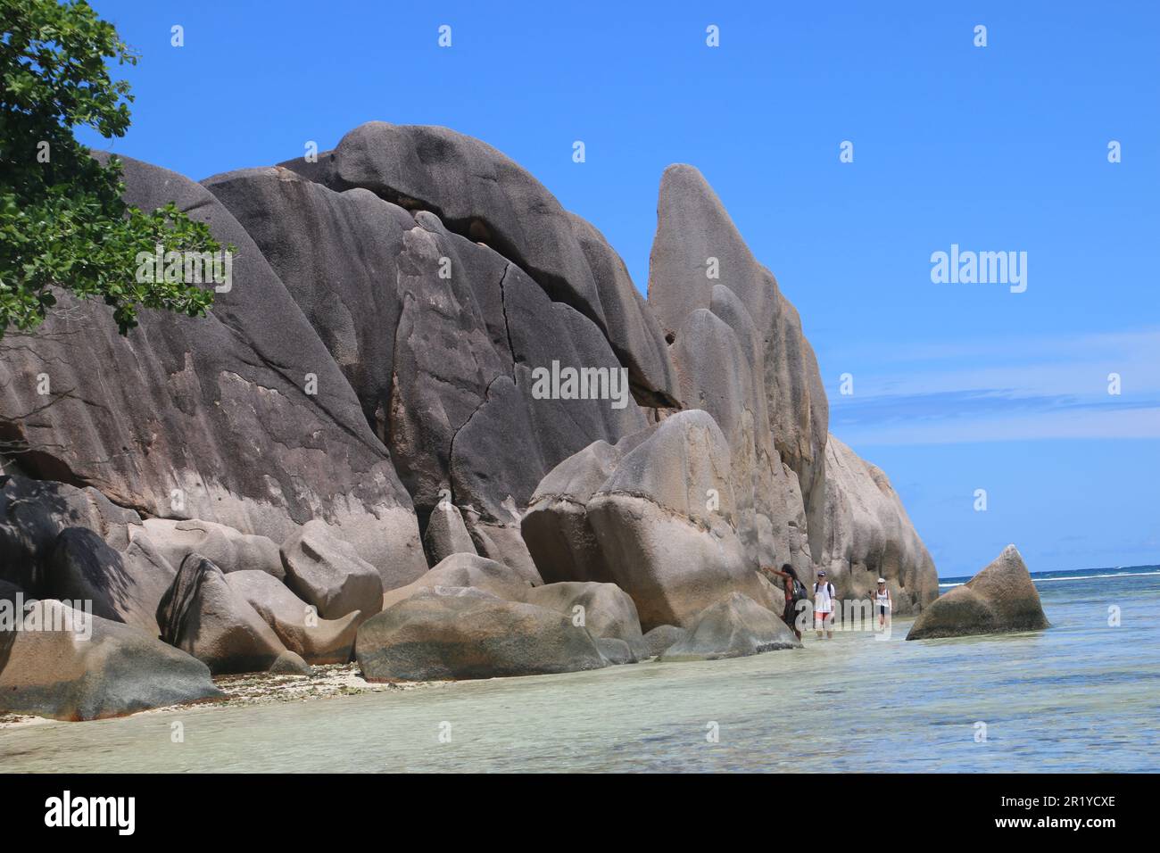 Eroded granite. The action of waves over countless millennia has shaped ...