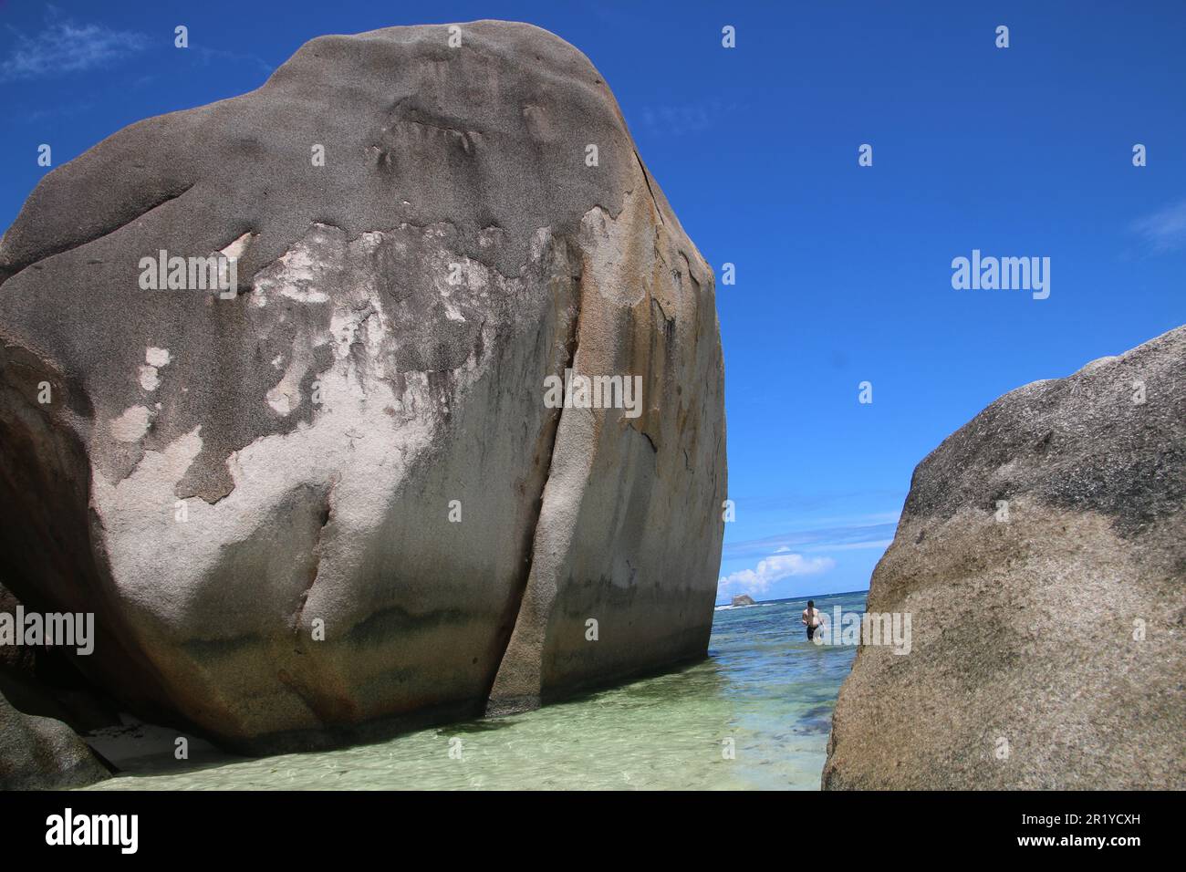 Eroded granite. The action of waves over countless millennia has shaped ...