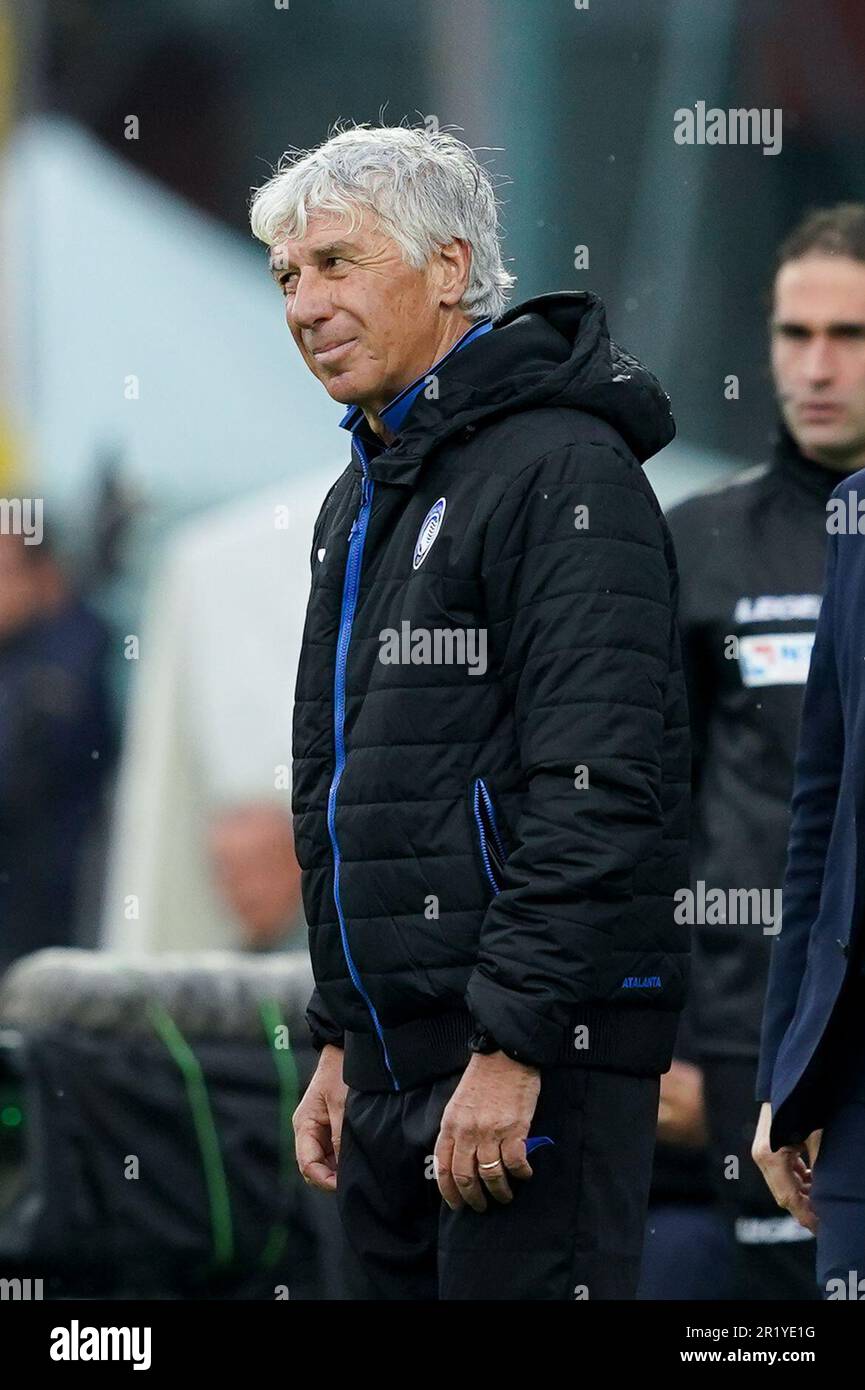 Gian Piero Gasperini manager of Atalanta BC looks on during the Serie A ...