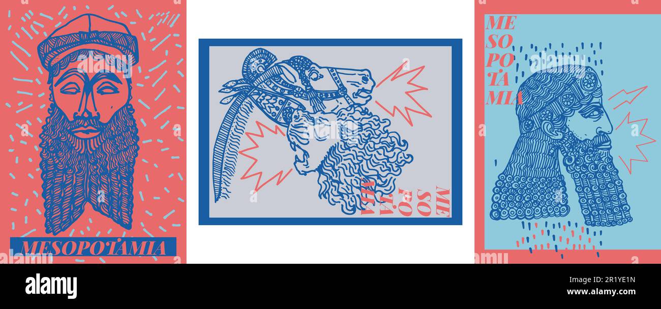 Ancient mesopotamia art Stock Vector Images - Alamy