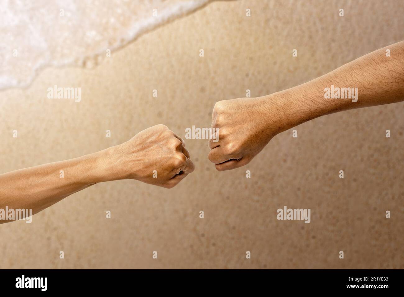 The hand gesture of friendship. International friendship day concept ...