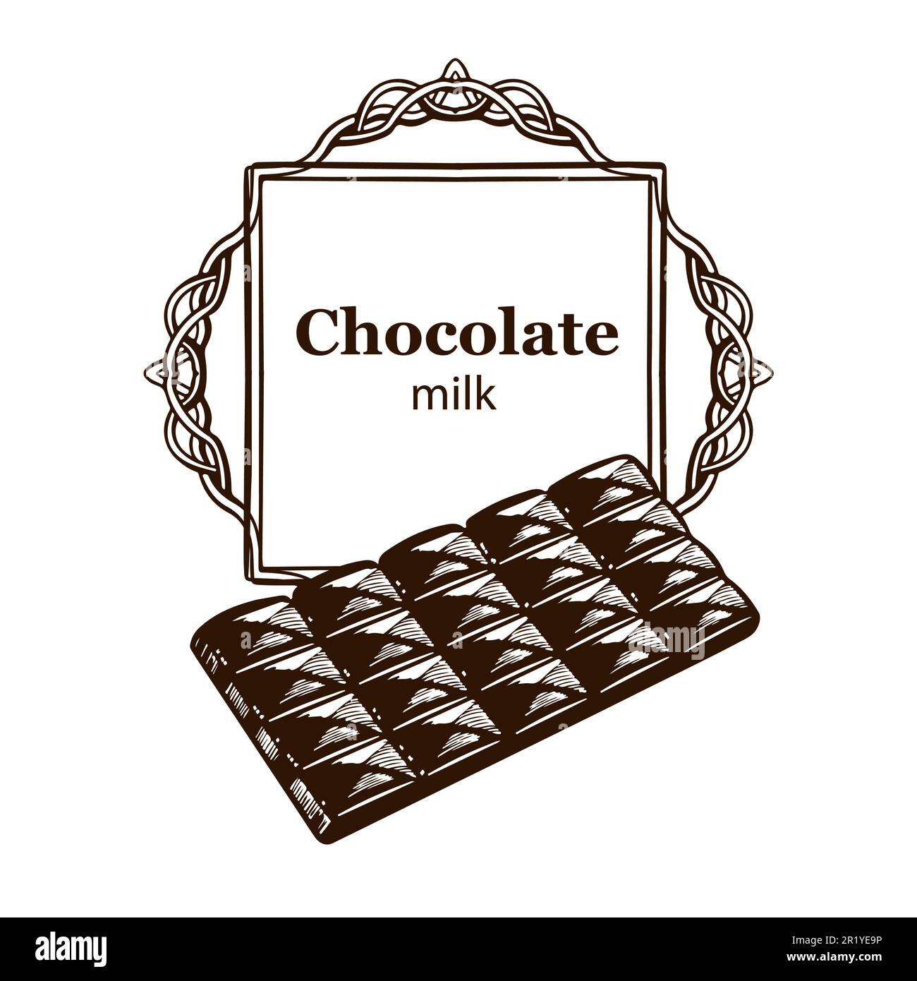 Premium Retro Chocolate Vintage And Label Design Stock Vector Image ...