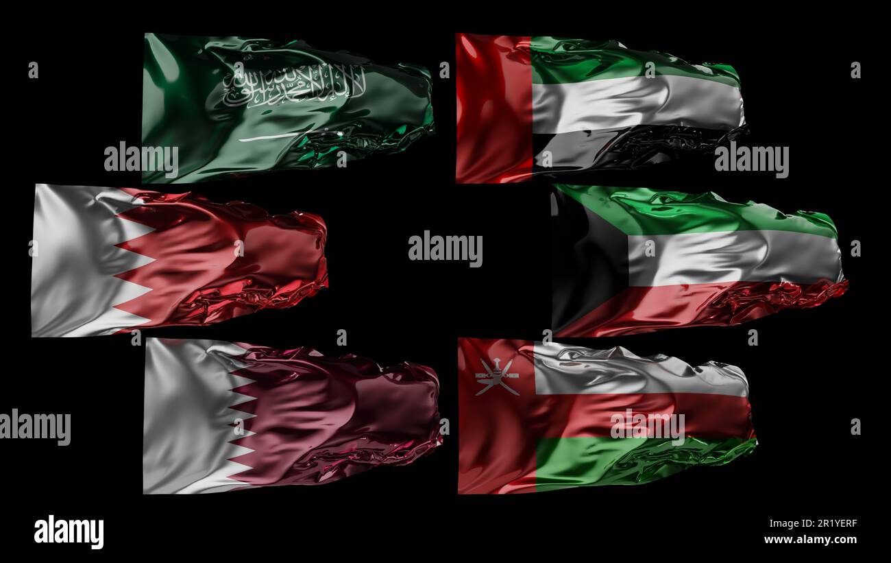 Kuwait flag waving alpha channel hi-res stock photography and images ...