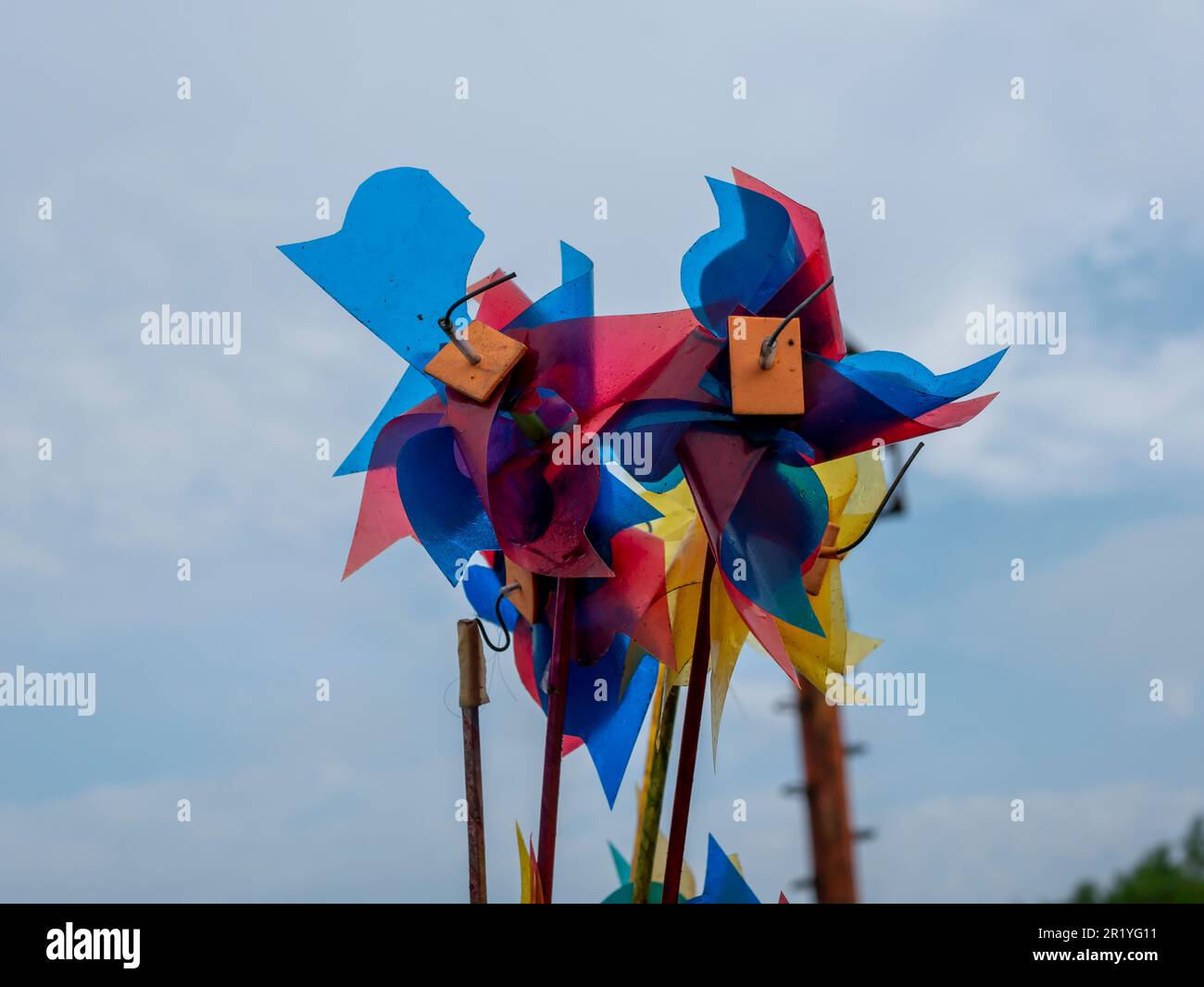 Colorful traditional windmill in Yogyakarta, Indonesia Stock Photo - Alamy