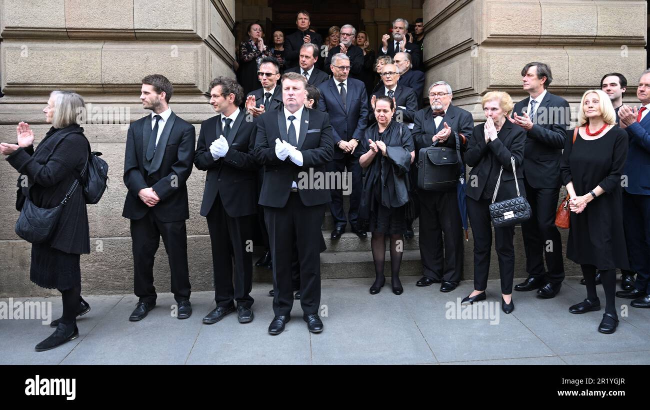 Prague, Czech Republic. 16th May, 2023. The last farewell to actress ...
