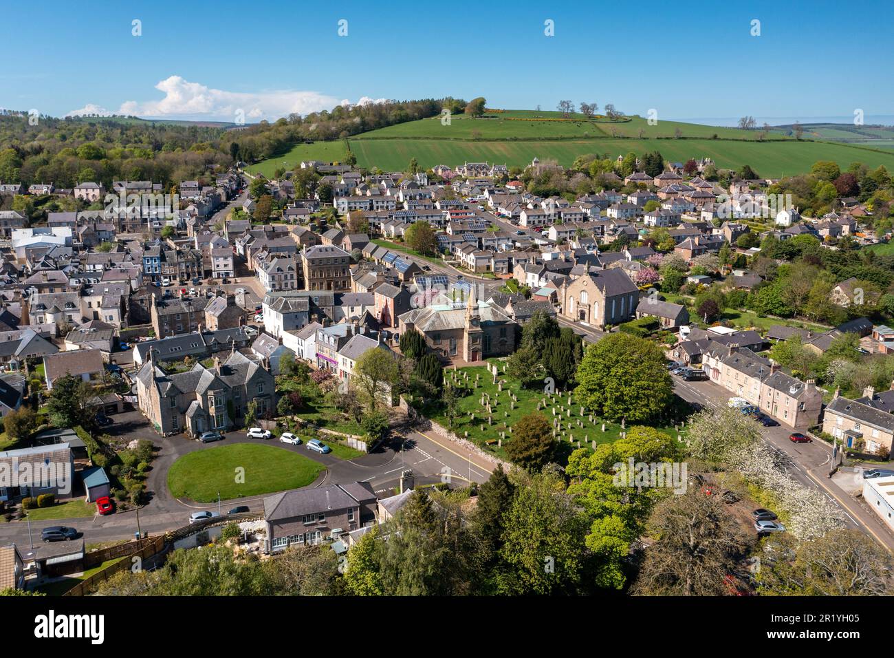 Duns a small town in the Scottish Borders Stock Photo - Alamy