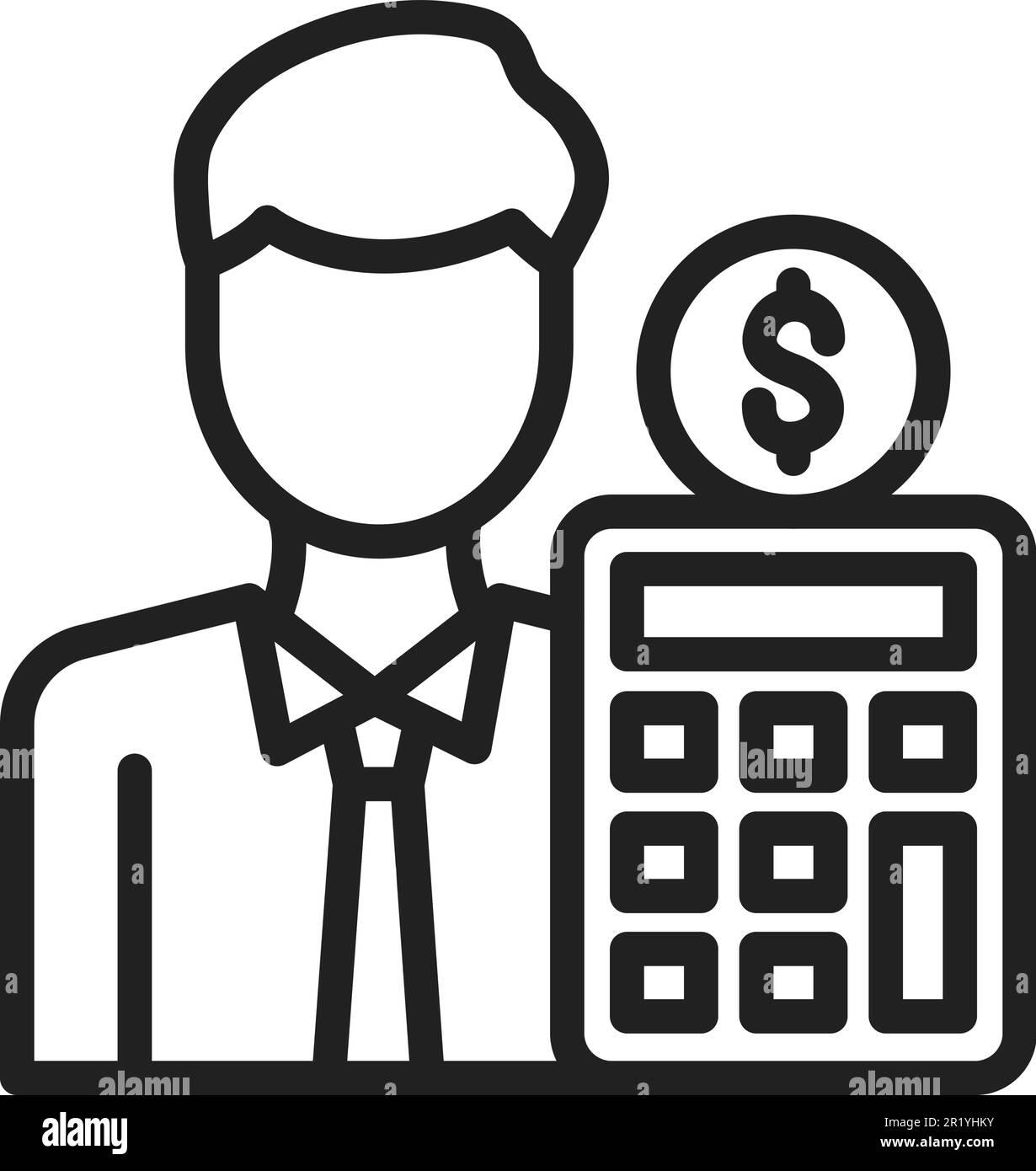 Budgeting icon Cut Out Stock Images & Pictures - Alamy