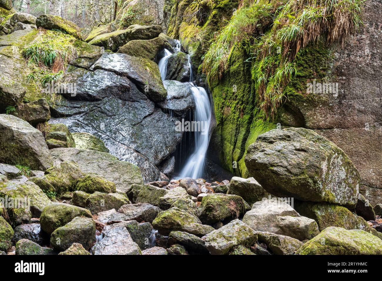 Burn O’ Vat waterfall in Muir of Dinnet National Nature Reserve near ...