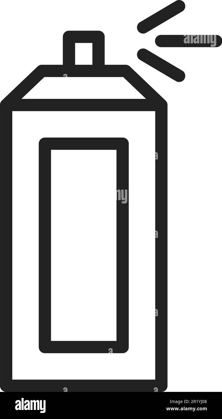 Aerosol icon outline vector Black and White Stock Photos & Images - Alamy