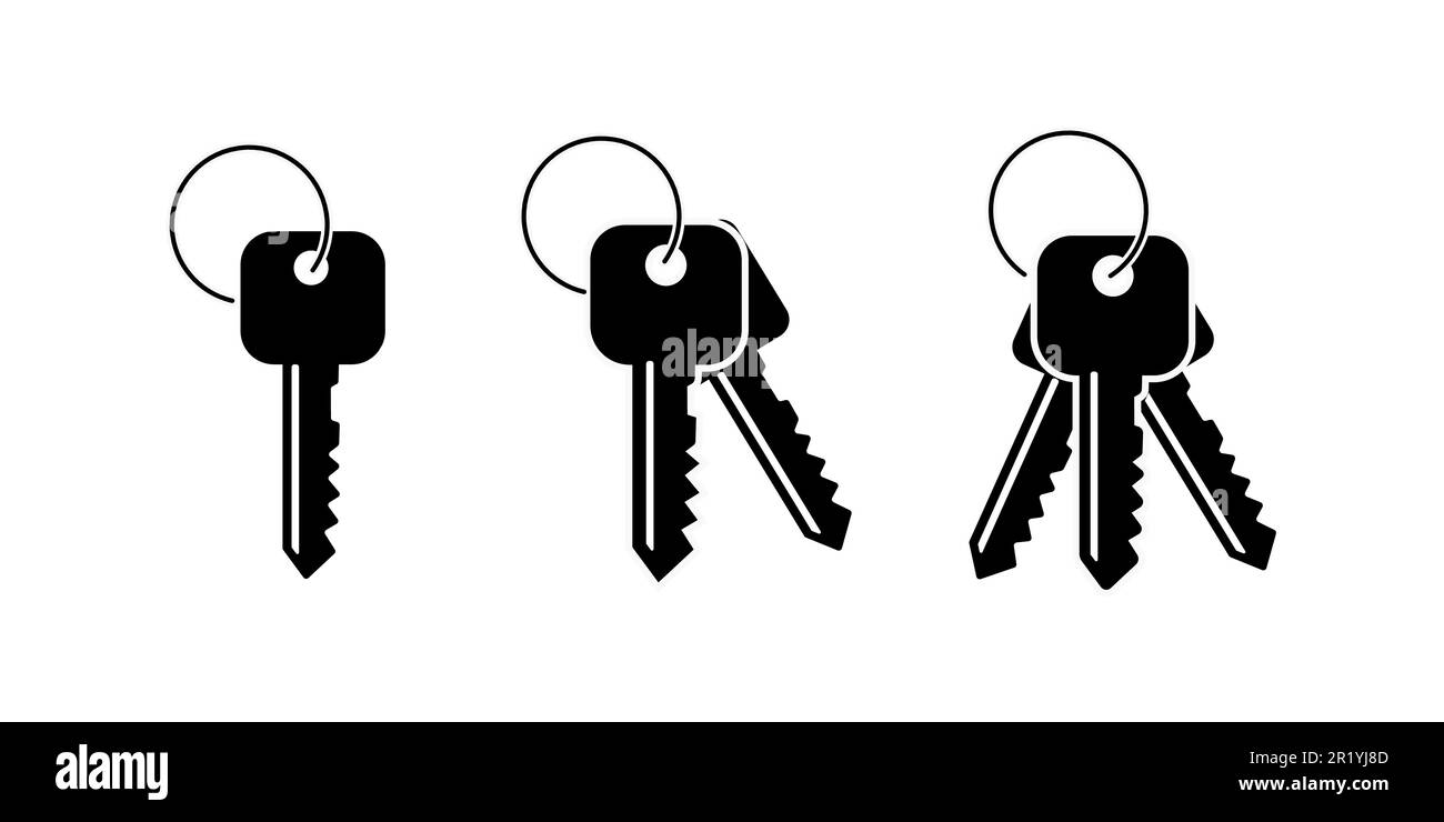 Admin key icon simple Cut Out Stock Images & Pictures - Alamy