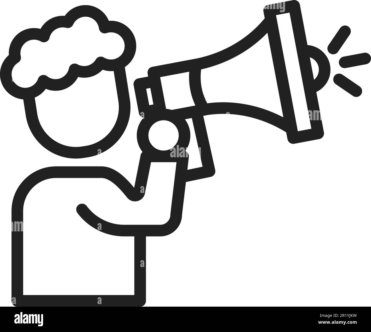 Announcement speaker Black and White Stock Photos & Images - Alamy