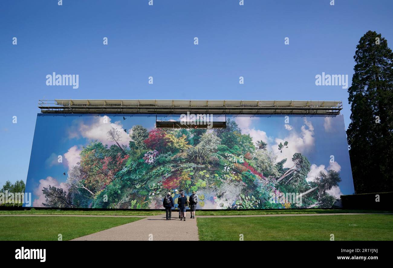 Visitors view Planet Wakehurst, an installation by artist Catherine ...