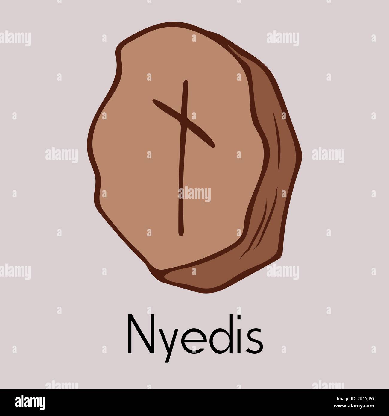 Rune Nyedis.Ancient Scandinavian runes.Runes senior futarka.Magic ...