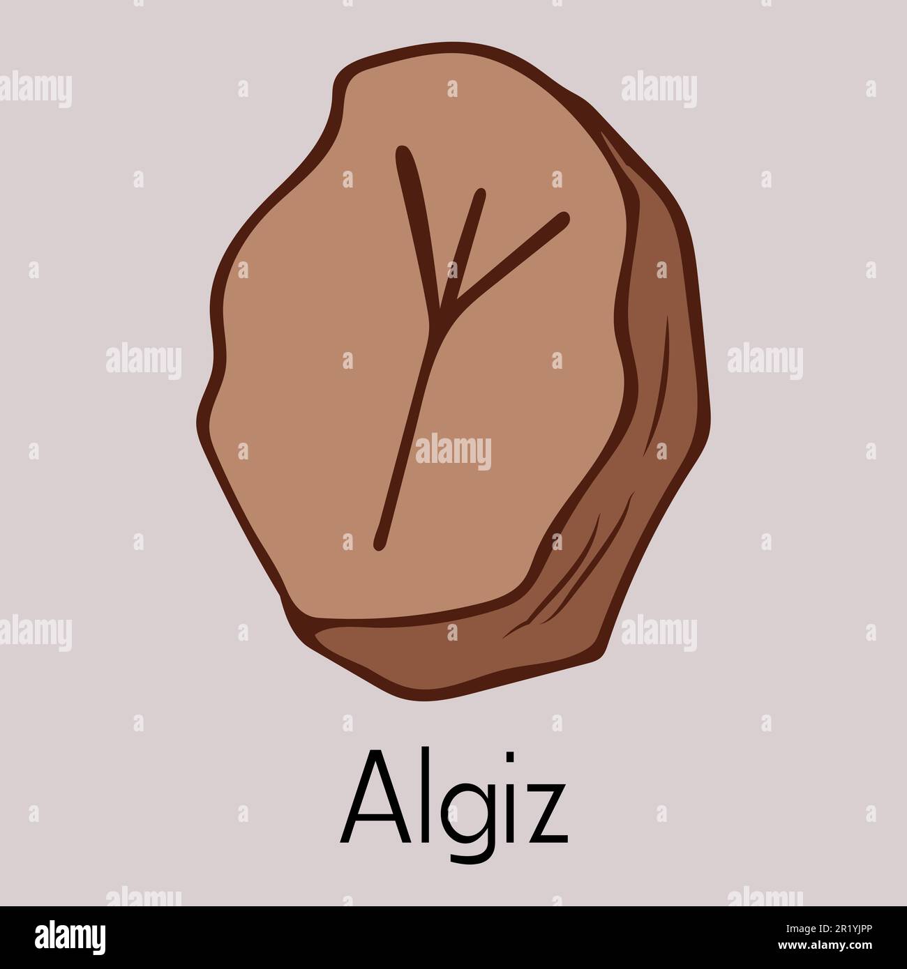 Rune Algiz.Ancient Scandinavian runes.Runes senior futarka.Magic ...