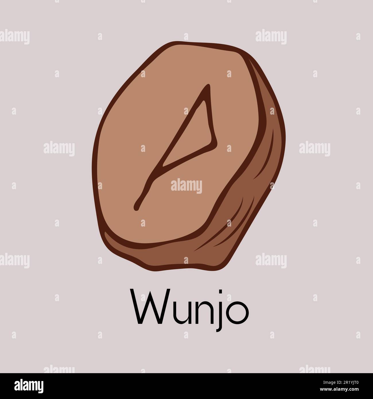 Rune Wunjo.Ancient Scandinavian runes senior futarka. Magic, ceremonies ...