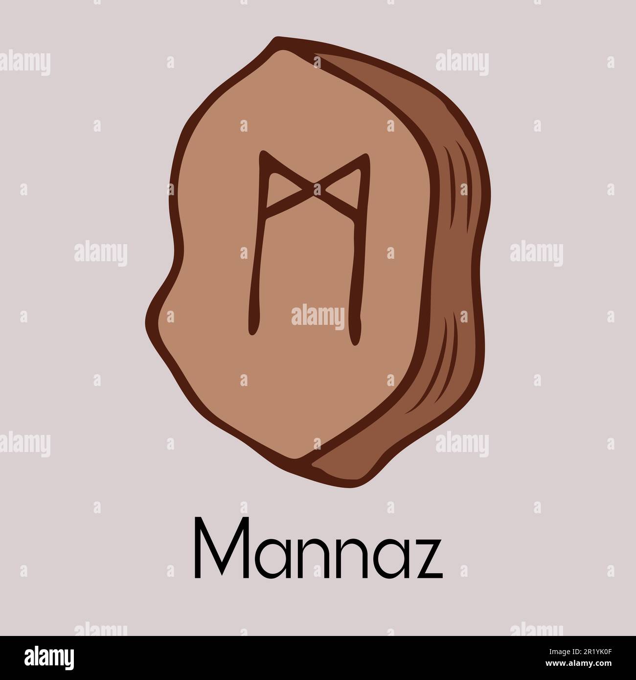 Rune mannaz.Ancient Scandinavian runes.Runes senior futarka.Magic, ceremonies,symbols ...