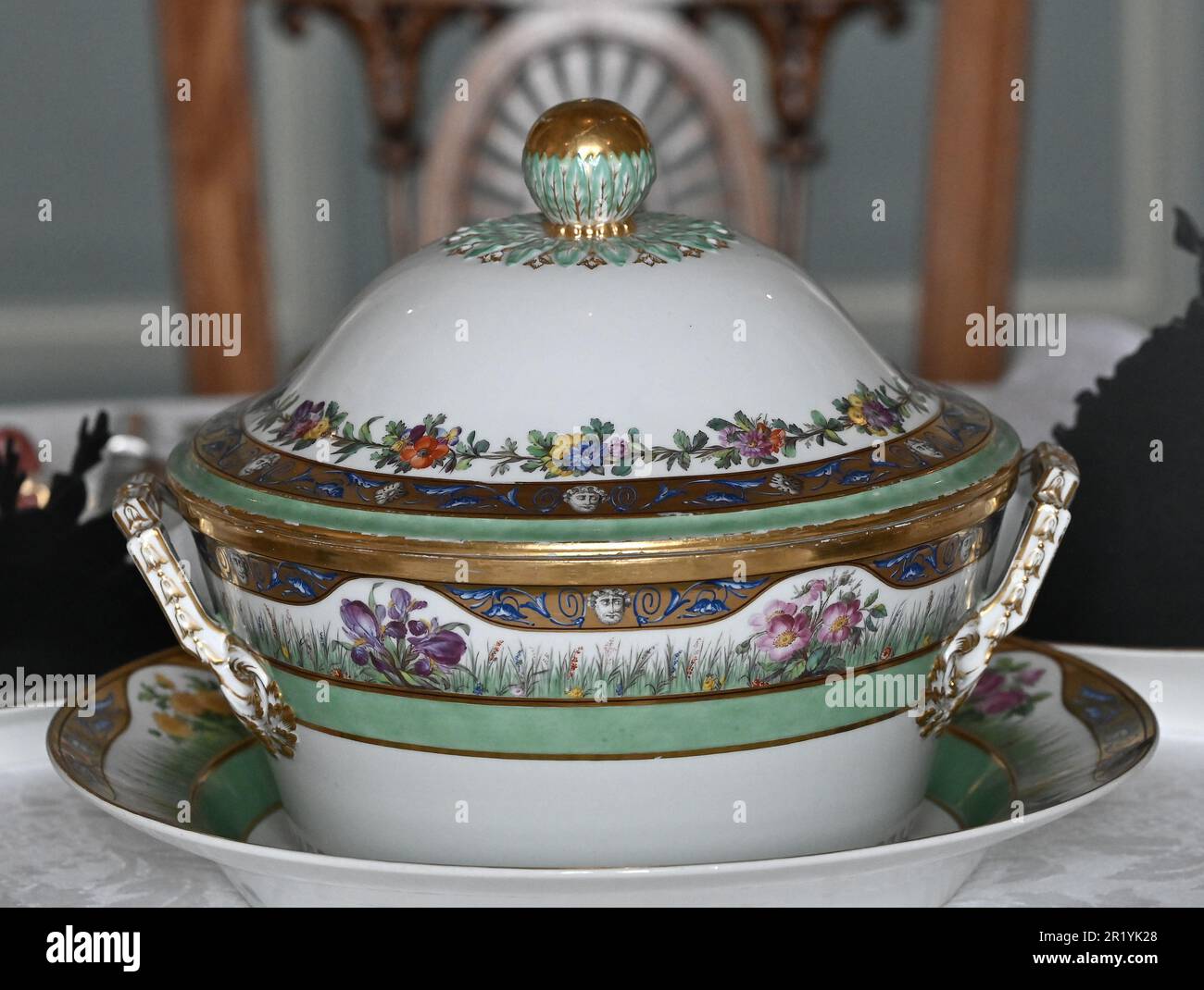 16 May 2023, Brandenburg, Potsdam: The Marble Palace exhibits the ...