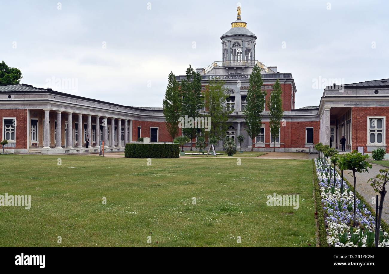 16 May 2023, Brandenburg, Potsdam: View of the Marble Palace. In the ...