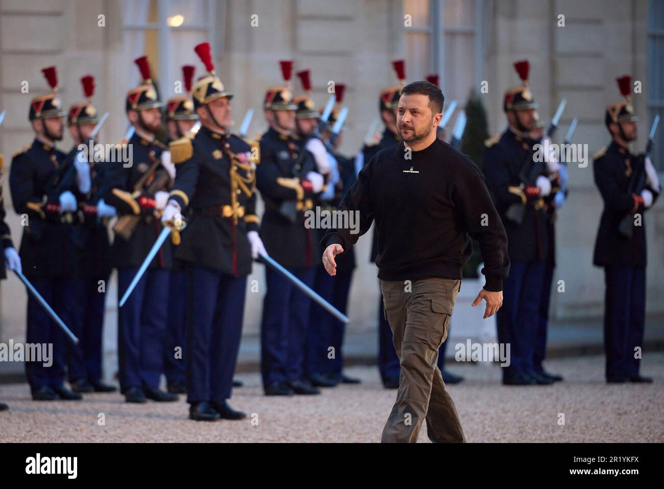 Paris, France. 14 May, 2023. Ukrainian President Volodymyr Zelenskyy ...