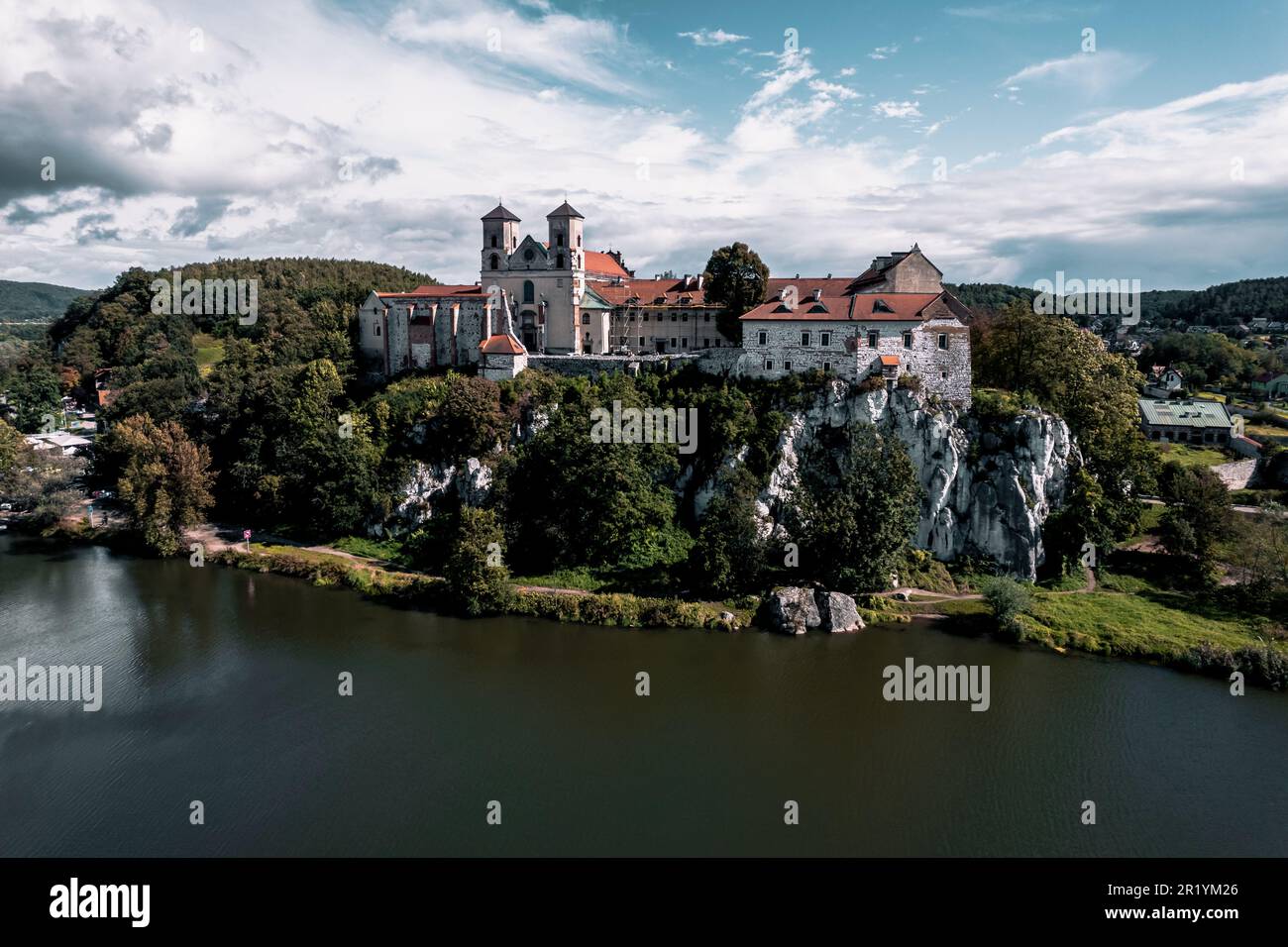 Architecture of benedictine abbey tyniec poland hi-res stock ...
