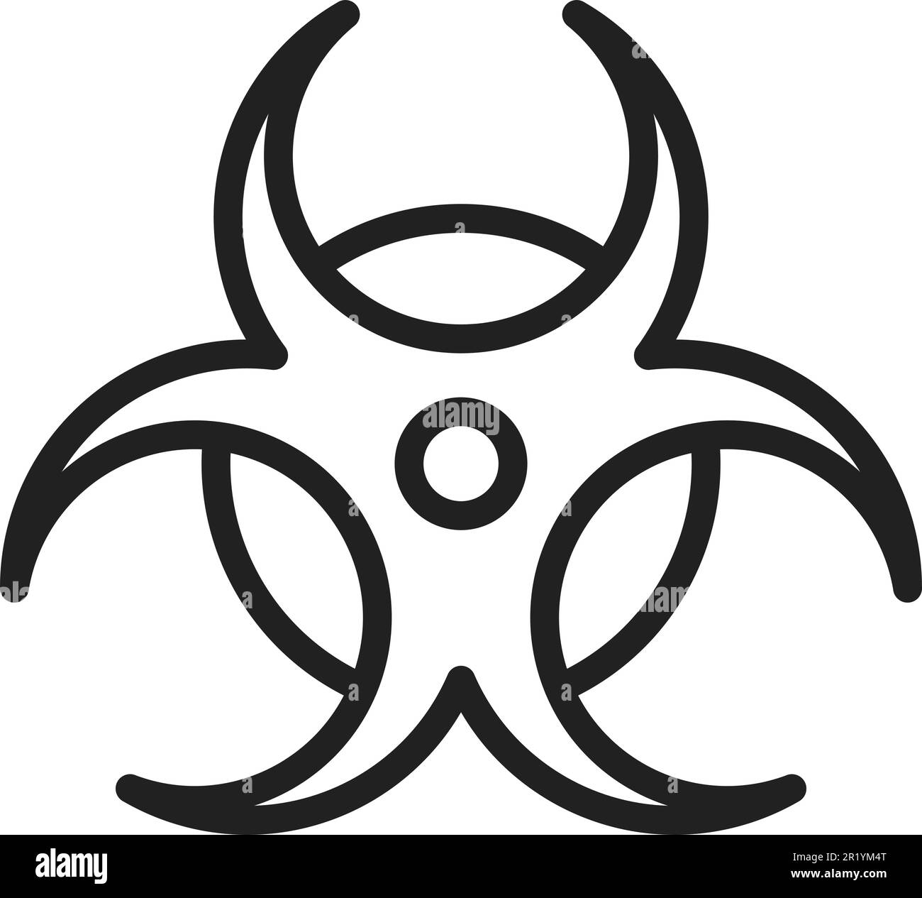 Biohazard Sign icon vector image Stock Vector Image & Art - Alamy