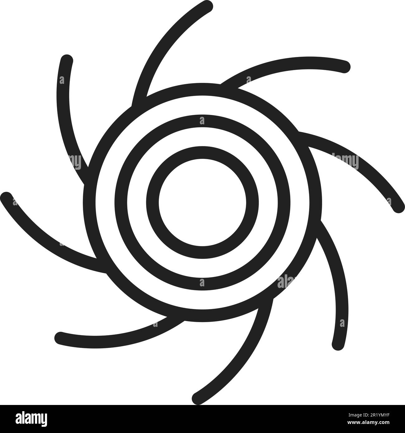 Black Hole icon vector image Stock Vector Image & Art - Alamy