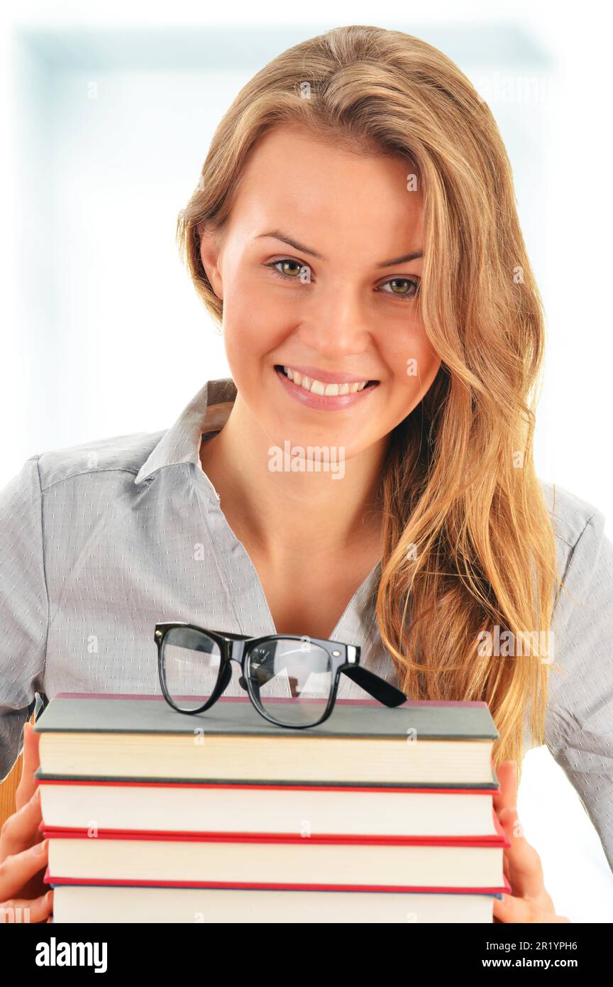 Female university student library hi-res stock photography and images ...