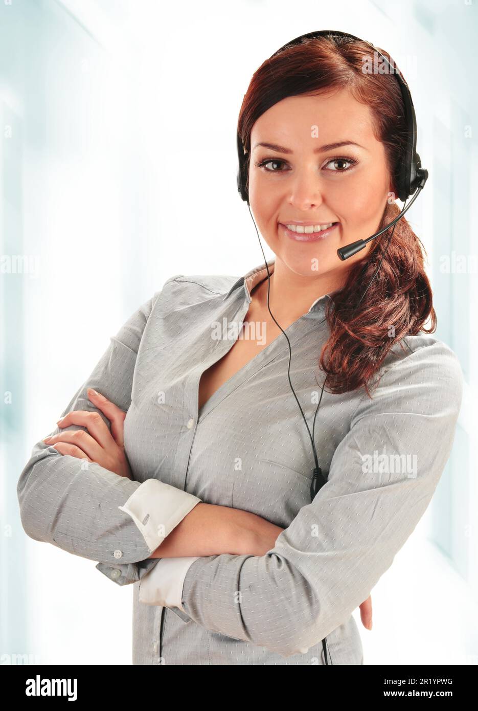 Call center operator. Customer support. Help desk Stock Photo - Alamy